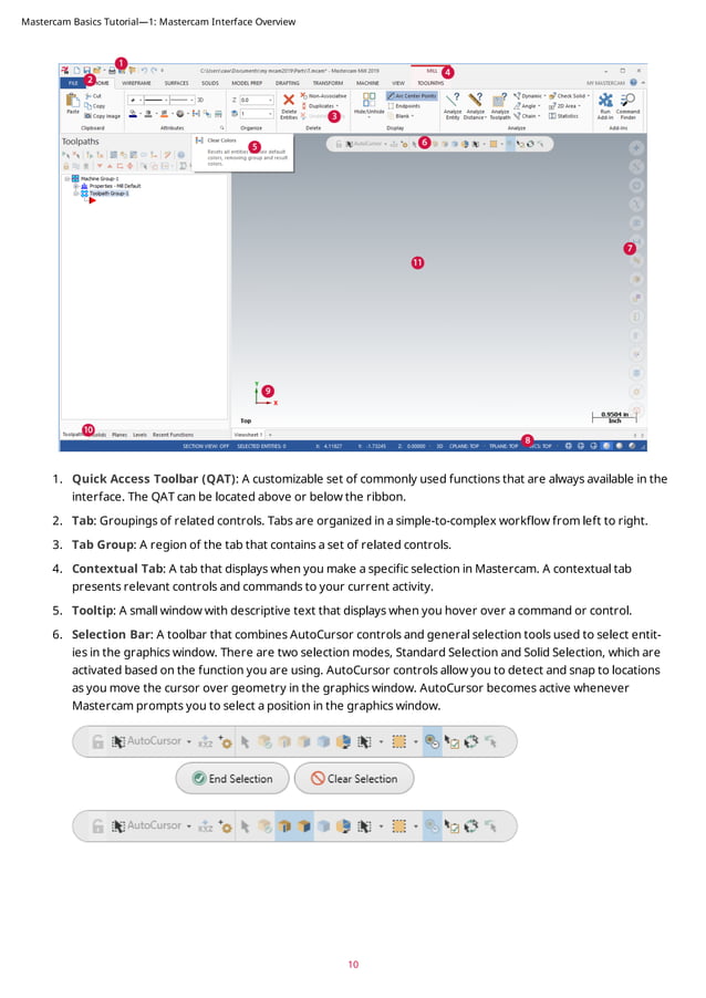 Mastercam basics-tutorial | PDF | Computer Peripherals | Computing