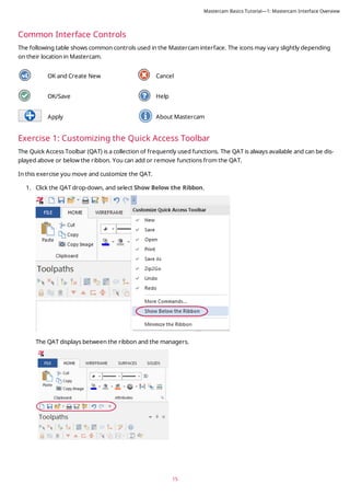 Mastercam basics-tutorial | PDF