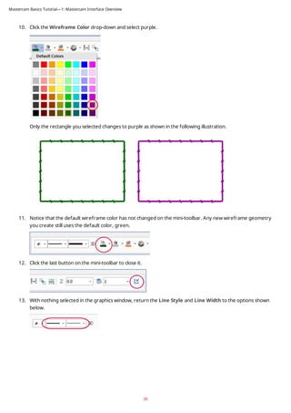 Mastercam basics-tutorial | PDF