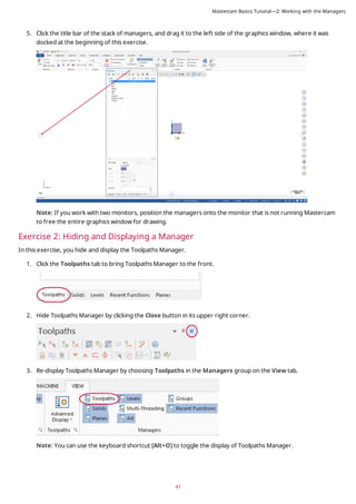 Mastercam basics-tutorial | PDF