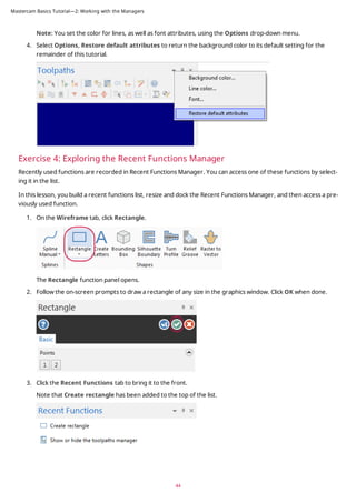 Mastercam basics-tutorial | PDF