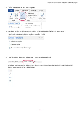 Mastercam basics-tutorial | PDF