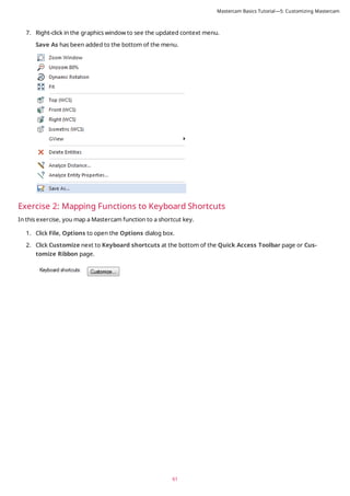 Mastercam basics-tutorial | PDF