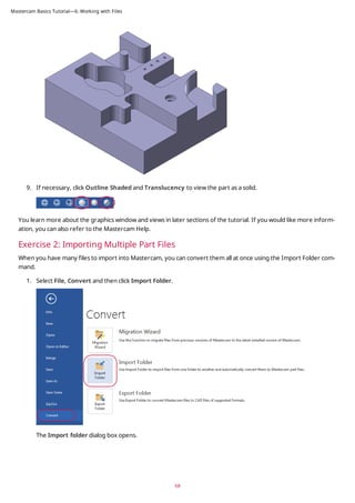 Mastercam basics-tutorial | PDF