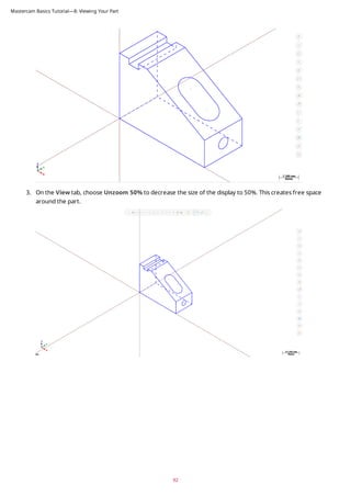 Mastercam basics-tutorial | PDF