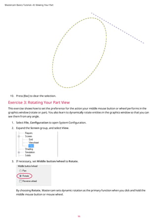 Mastercam basics-tutorial | PDF