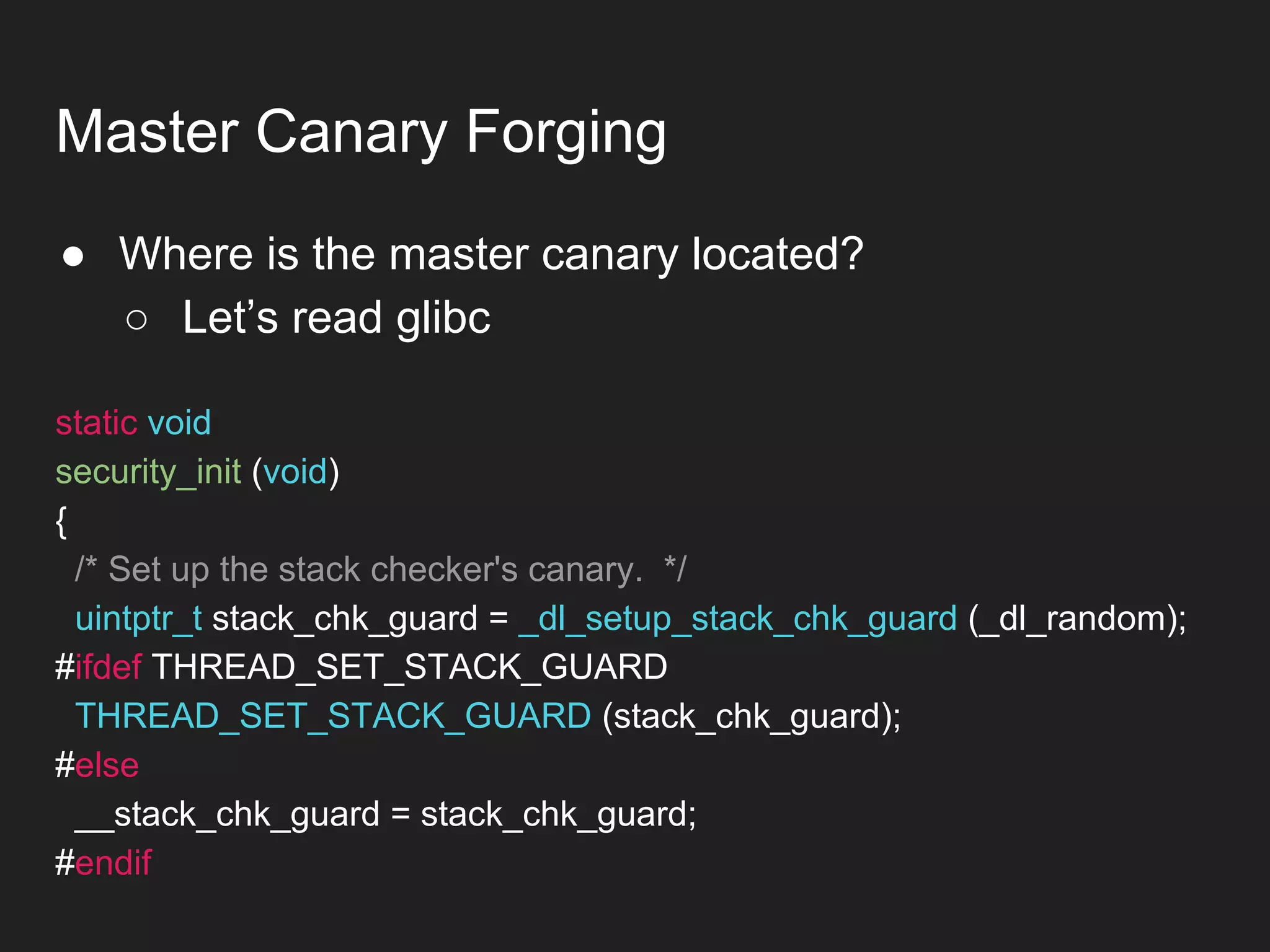 Master Canary Forging by Yuki Koike - CODE BLUE 2015 | PDF