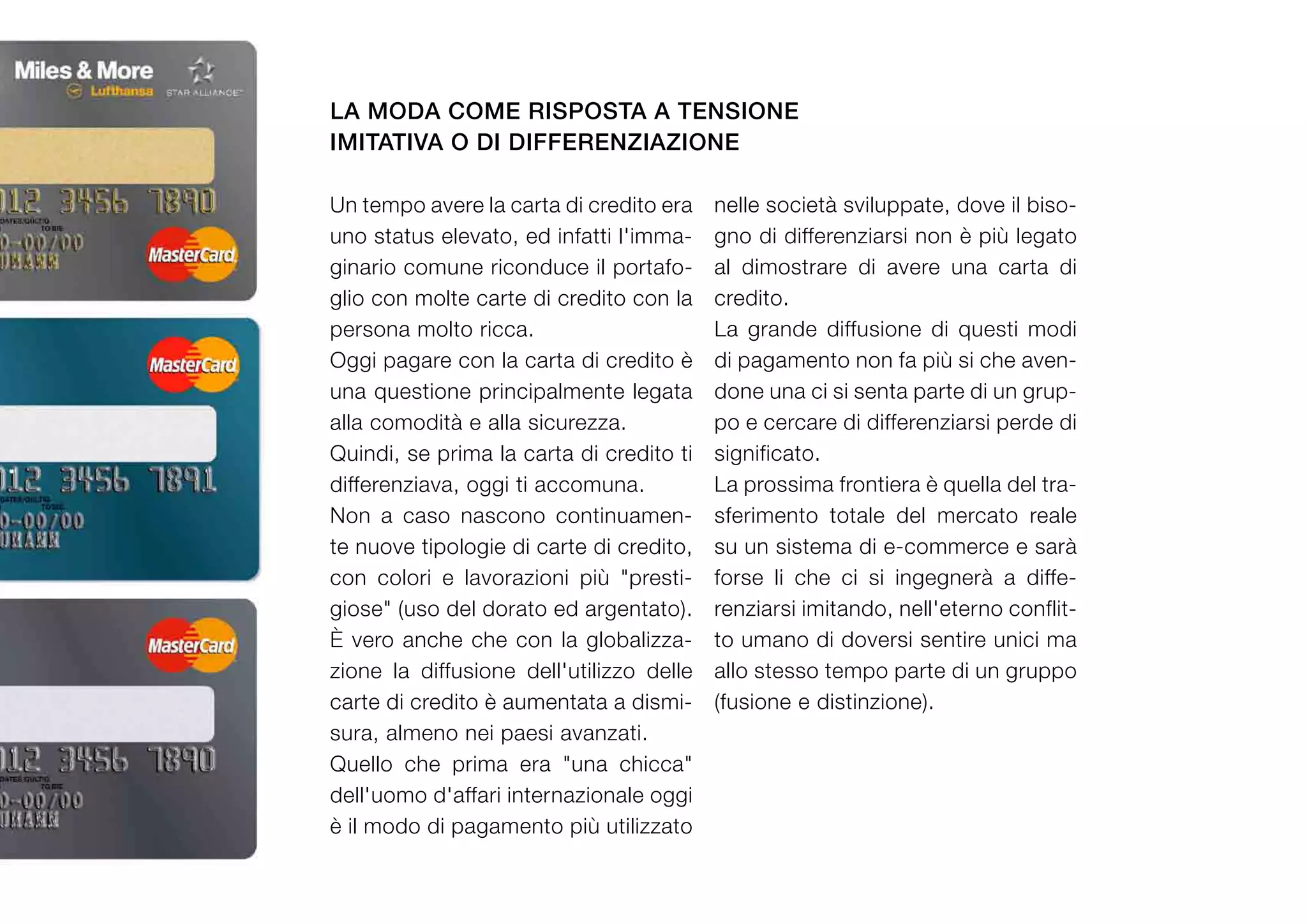 Analisi - Mastercard Tv Commercial (La Moda) | PDF