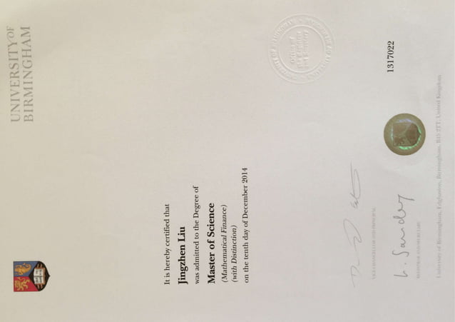 Master certificate | PDF