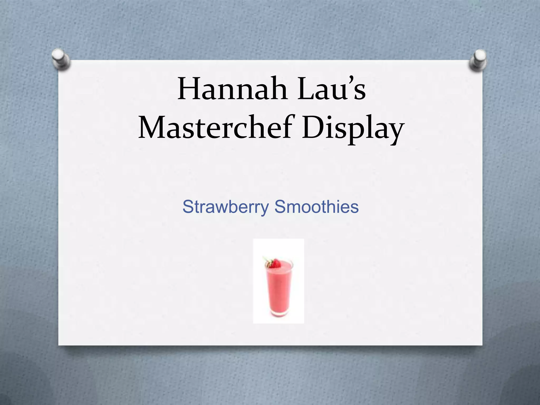 Masterchef presentation Hannah | PPTX