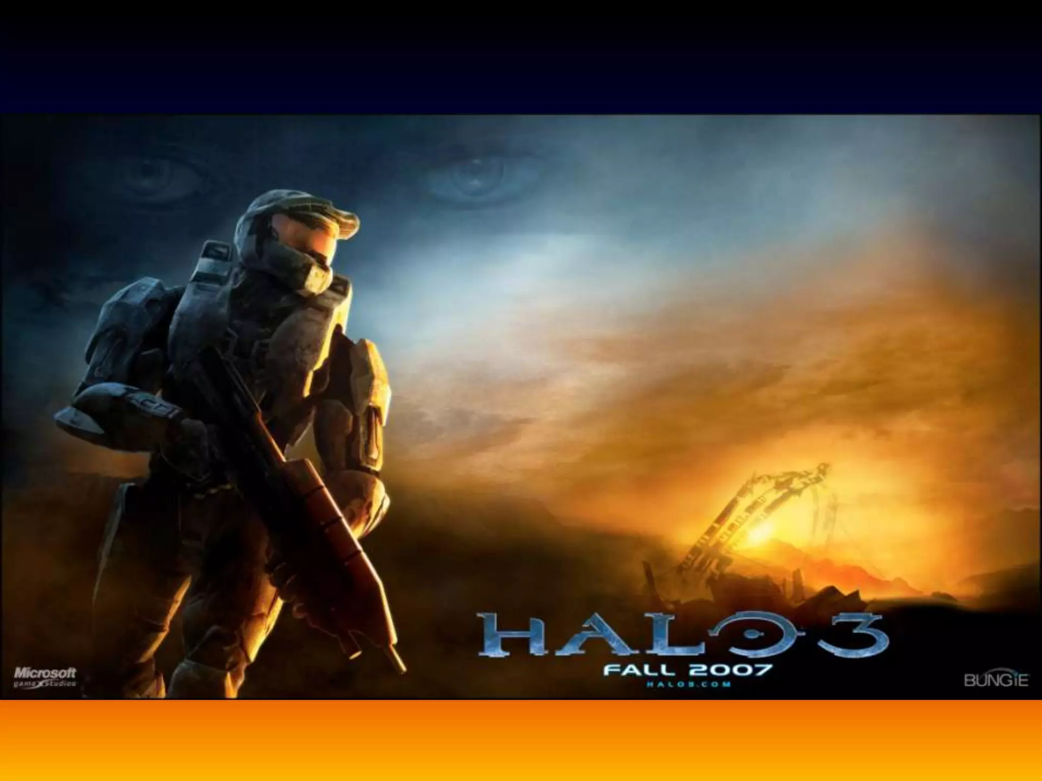 Master Chief Arrives On The Scene In Halo 3 Design Slide | PPTX