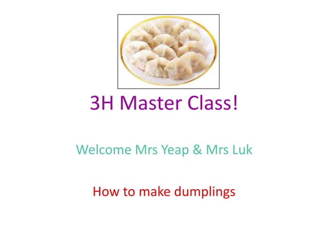 Master class | PPT