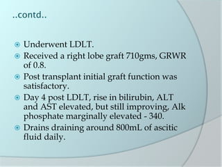 Liver transplantation - case studies | PPT
