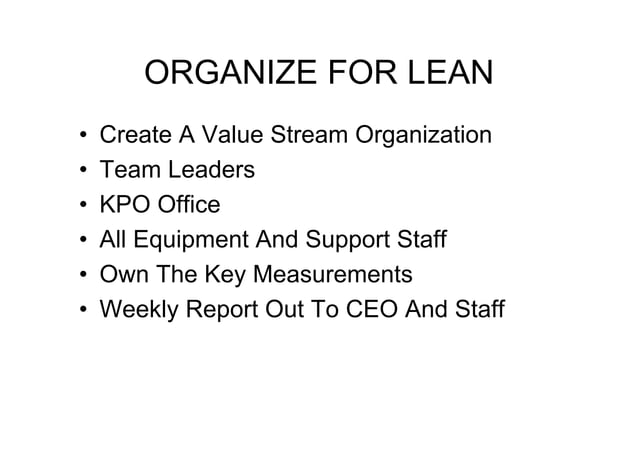 Implementing the Lean Turnaround Masterclass by Art Byrne | PDF ...