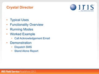 IRIS Service Director Masterclass | PPT