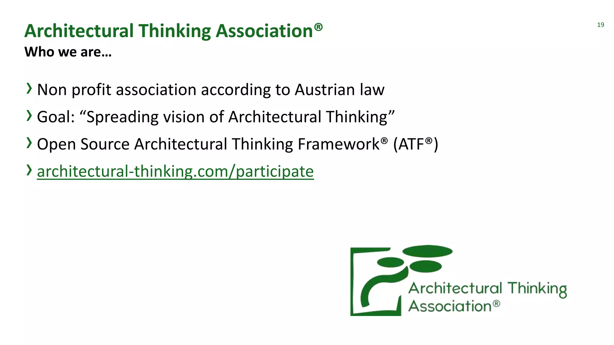 Masterclass architectural thinking | PPTX