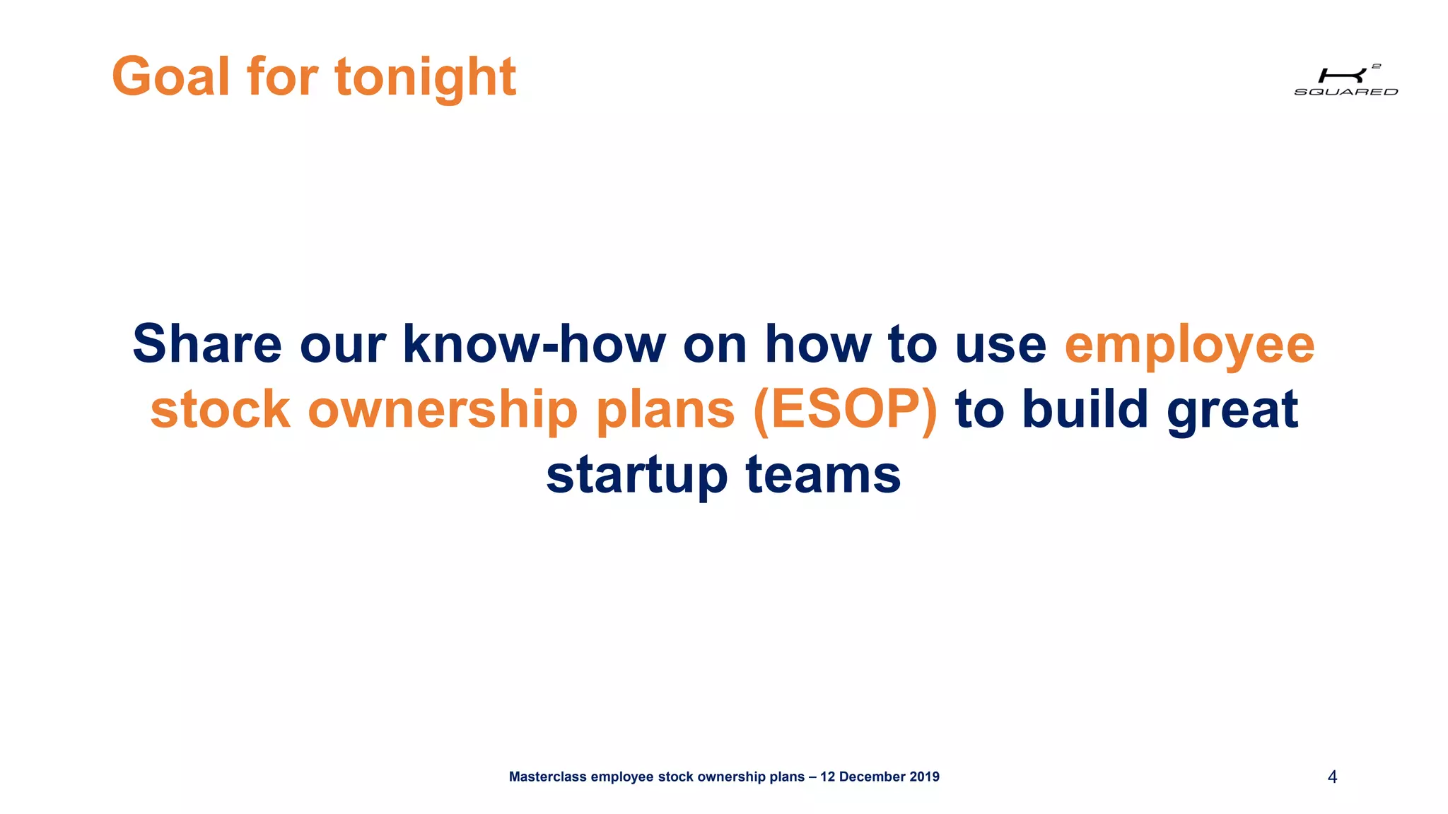 Masterclass Employee Stock Ownership Plans | PDF