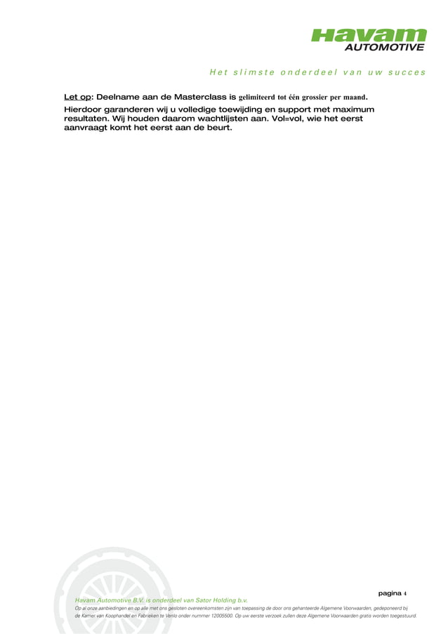 Masterclass Marketing & Communicatie (Dutch) | DOC