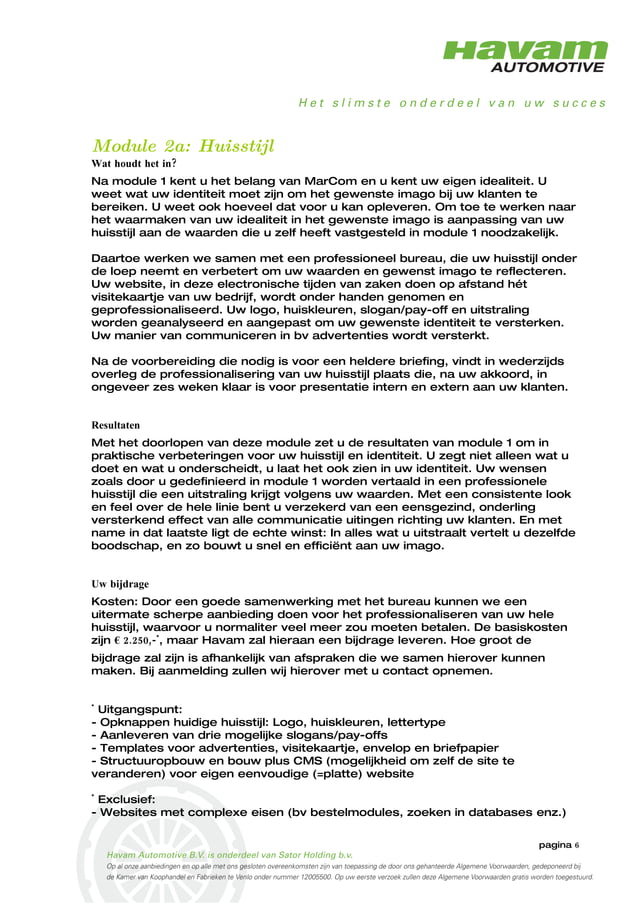 Masterclass Marketing & Communicatie (Dutch) | DOC