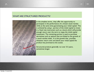 Masterclass on stuctured products | PPT