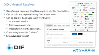 Masterclass on the DID Universal Resolver | PPT