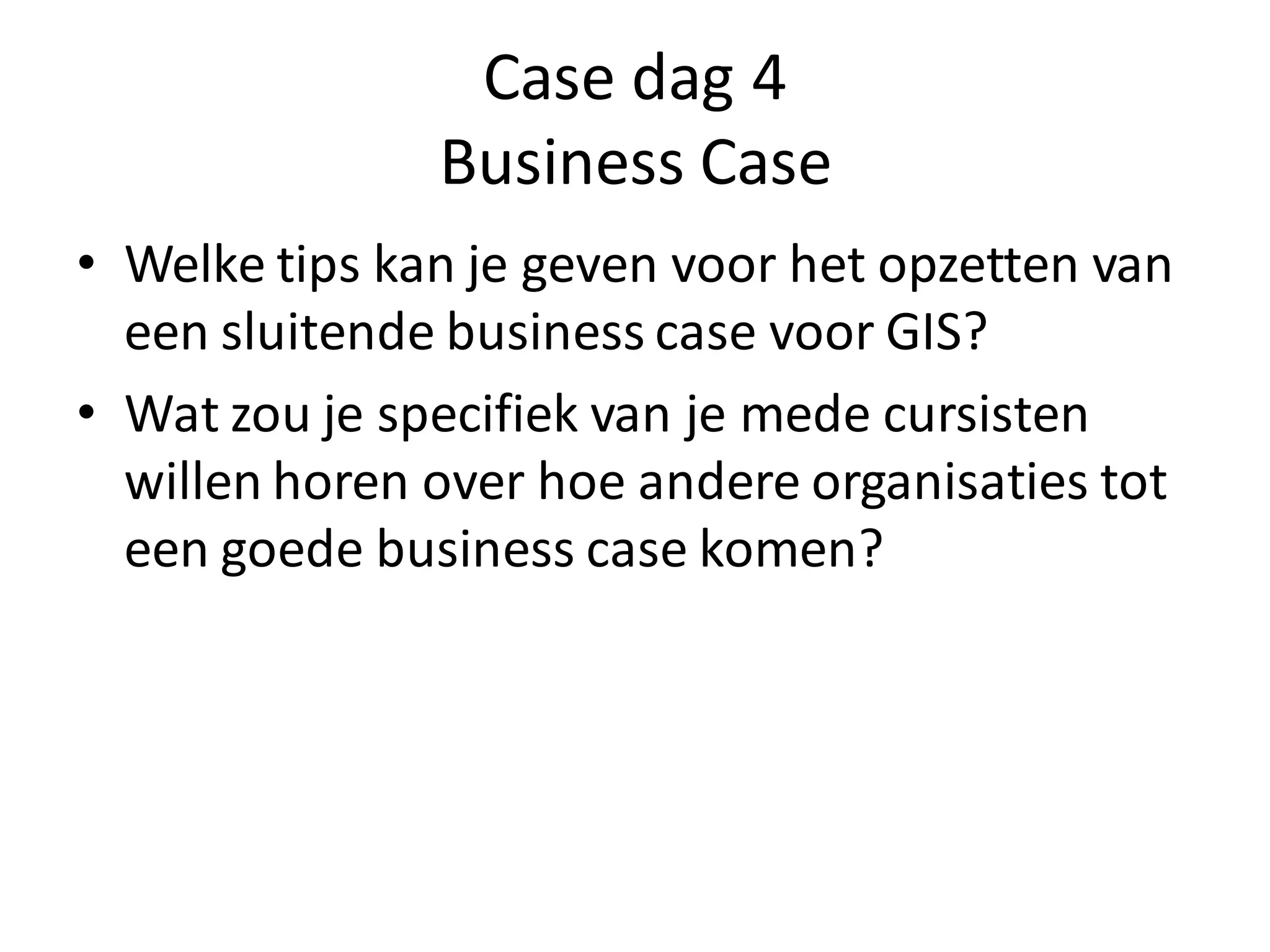 Masterclass Organisatie en Gis | PDF
