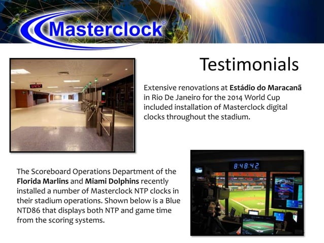 About Masterclock, Inc. | PPTX | Computer Networking | Computing