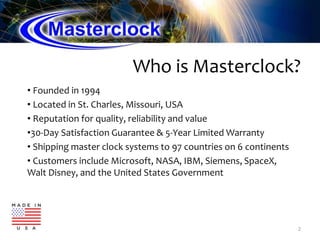 About Masterclock, Inc. | PPTX