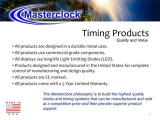 About Masterclock, Inc. | PPTX