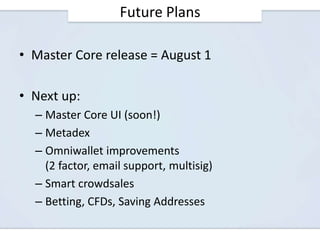 Mastercoin: Reinventing Finance | PPSX