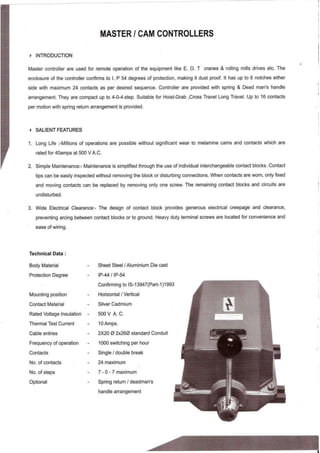 Crane Master Controller | PDF