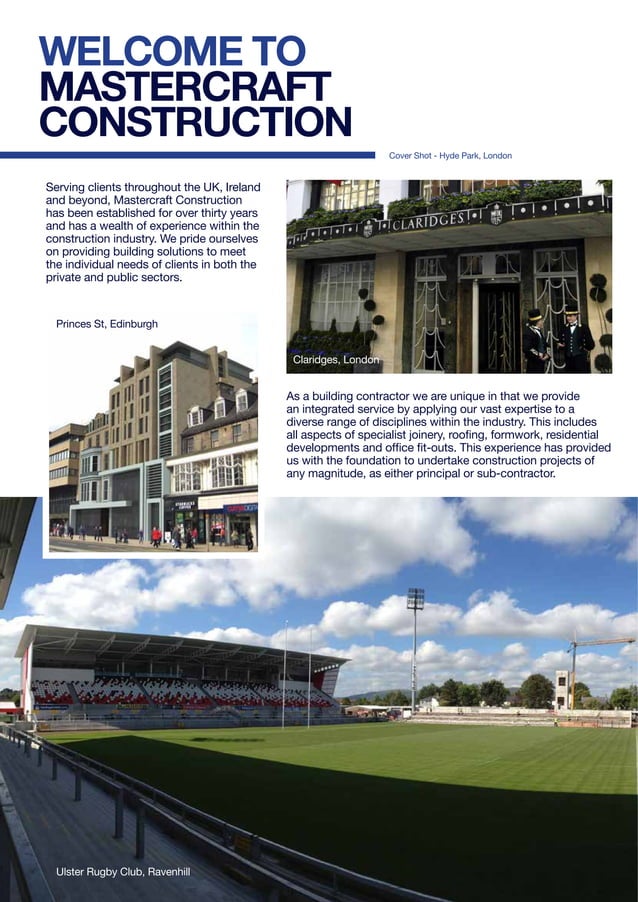 An introduction to Mastercraft Construction | PDF