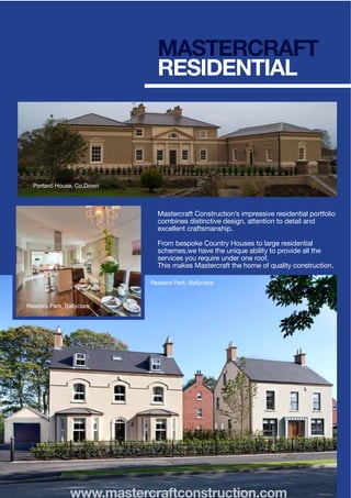 An introduction to Mastercraft Construction | PDF