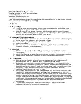 Mastercraft plywood specs rev 1 04 | PDF