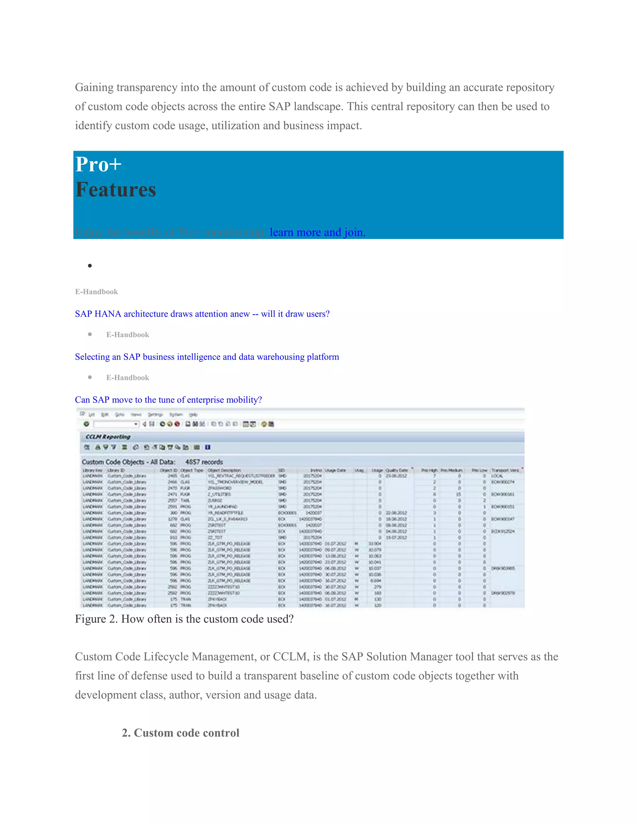 Master custom code management with sap solution manager | PDF