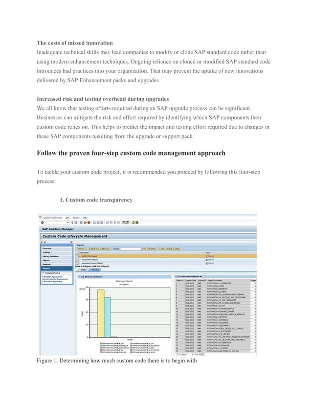 Master custom code management with sap solution manager | PDF