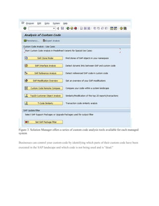 Master custom code management with sap solution manager | PDF