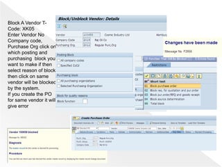 MASS VENDOR MASTER BLOCK SAP Blogs, 50% OFF