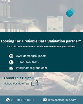 Master Data Accuracy with Automated Data Validation | PDF