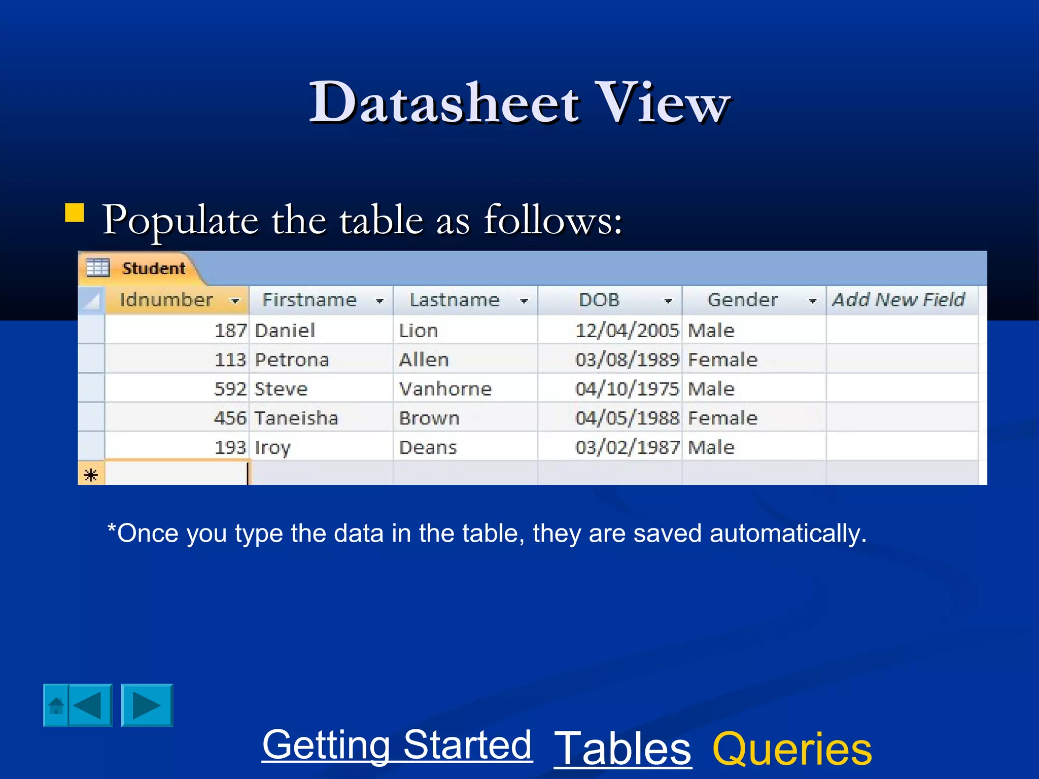 Master database management for cxc | PPT