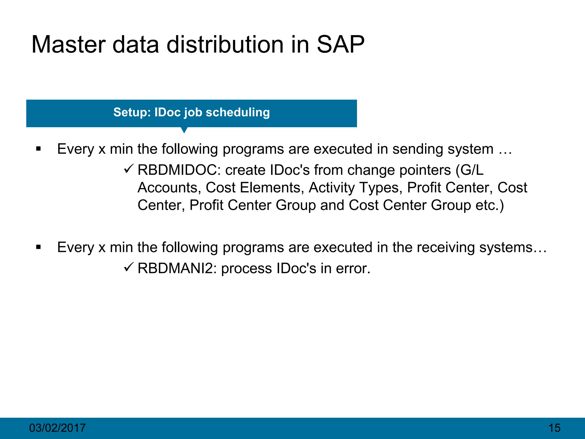 Master data distribution in SAP: implementation guide | PDF