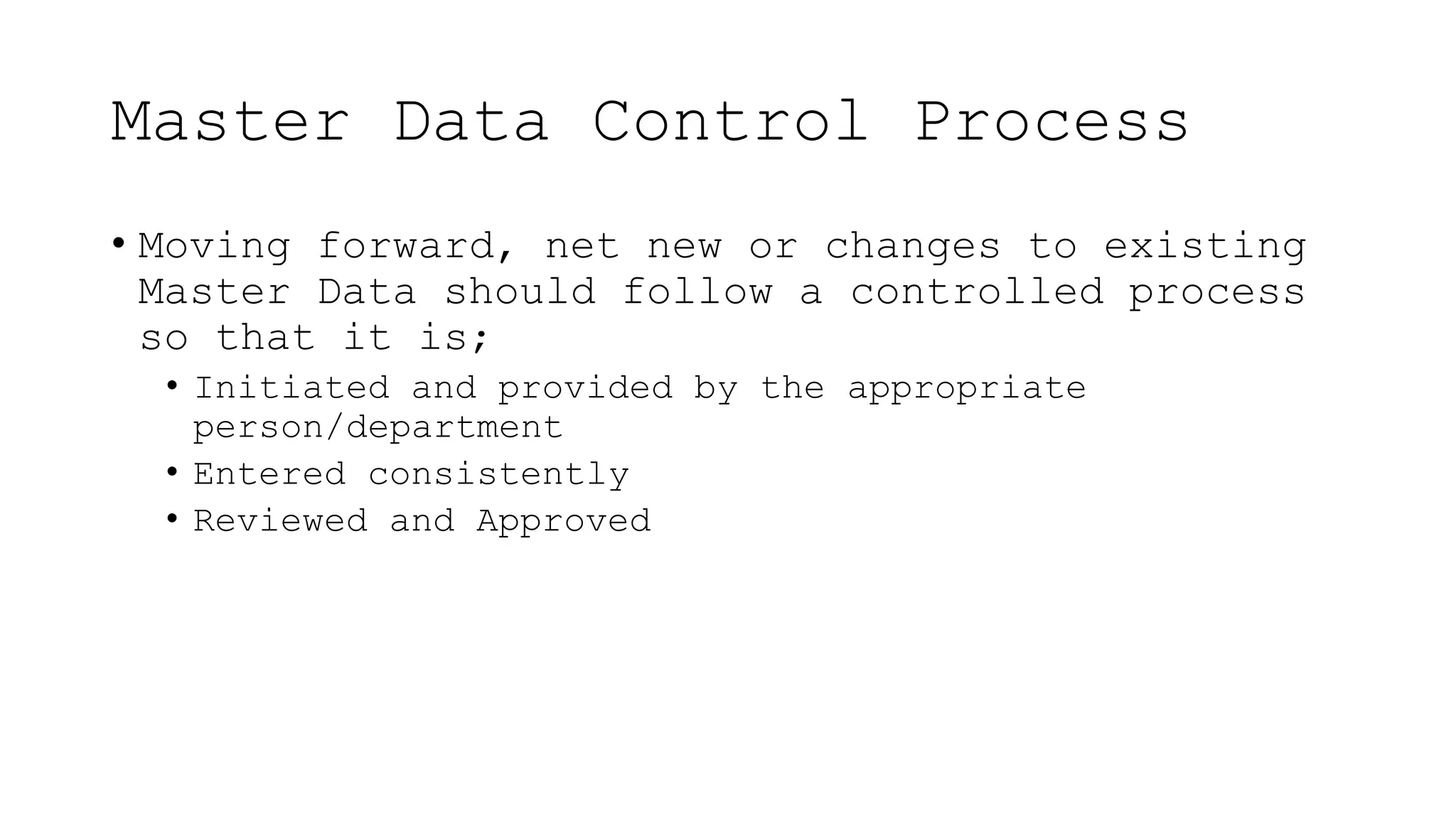 Understanding Master Data for ERP Systems | PPTX