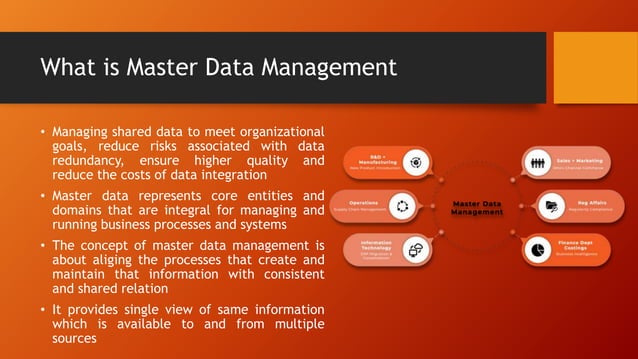 Master Data Management.pptx | Databases | Computer Software and Applications