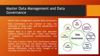 Master Data Management.pptx | Databases | Computer Software and ...