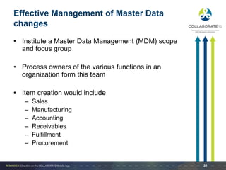 Master Data Power Hour Series - by Mohan Iyer at Collaborate16 | PPT