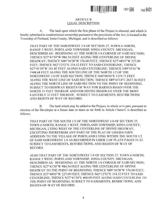 Master Deed Recorded | PDF