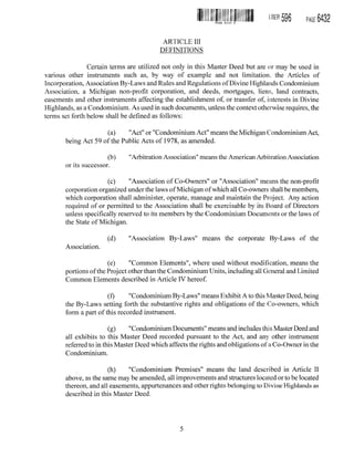 Master Deed Recorded | PDF