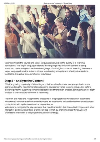 Master eLearning Translation in 7 Simple Steps | PDF | Internet for ...
