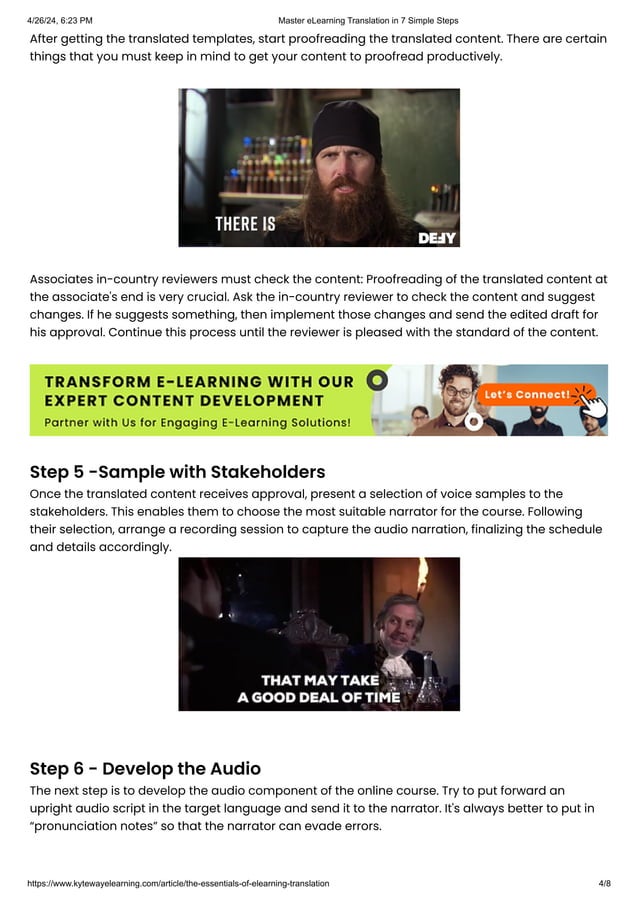 Master eLearning Translation in 7 Simple Steps | PDF | Internet for Beginners | Internet