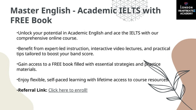 Master English – Academic IELTS with FREE Book – London HeartbeatsZ ...
